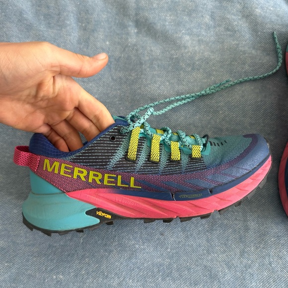 Merrell | Shoes | Merrell Womens Agility Peak 4 Rainbow Laceup Trail ...